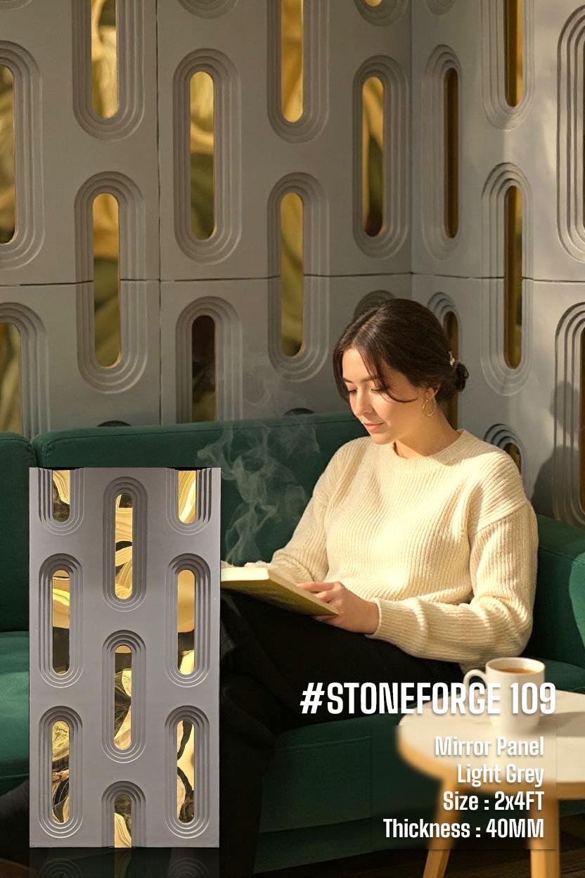 #StoneForge 109 Mirror - PU Panels Fluted Cutout Design- 40mm thickness ...